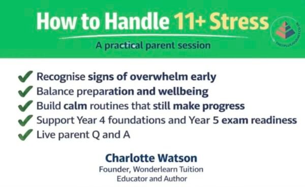Handle 11+ Stress Replay and Workbooks - The 11 Plus Journey
